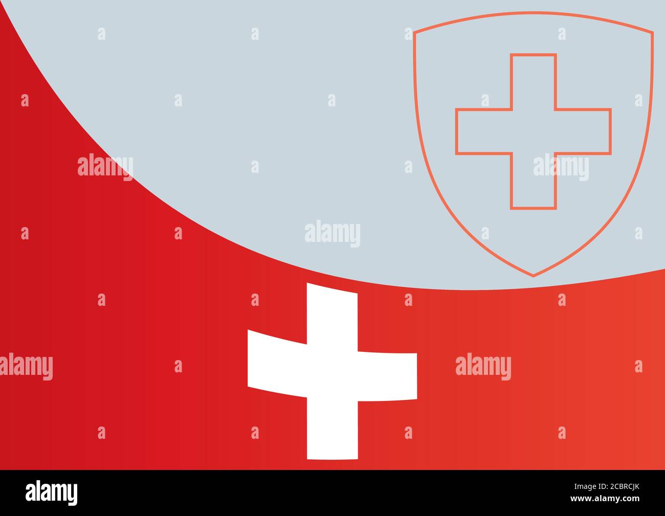 Flag of Switzerland, the template for the award, an official document ...