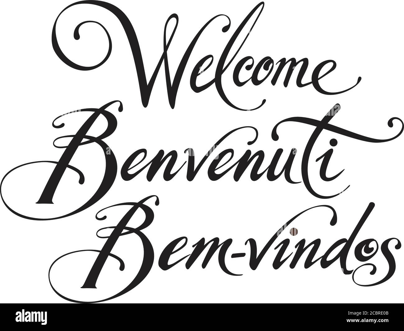 Custom Calligraphy Text Stock Vector Image And Art Alamy