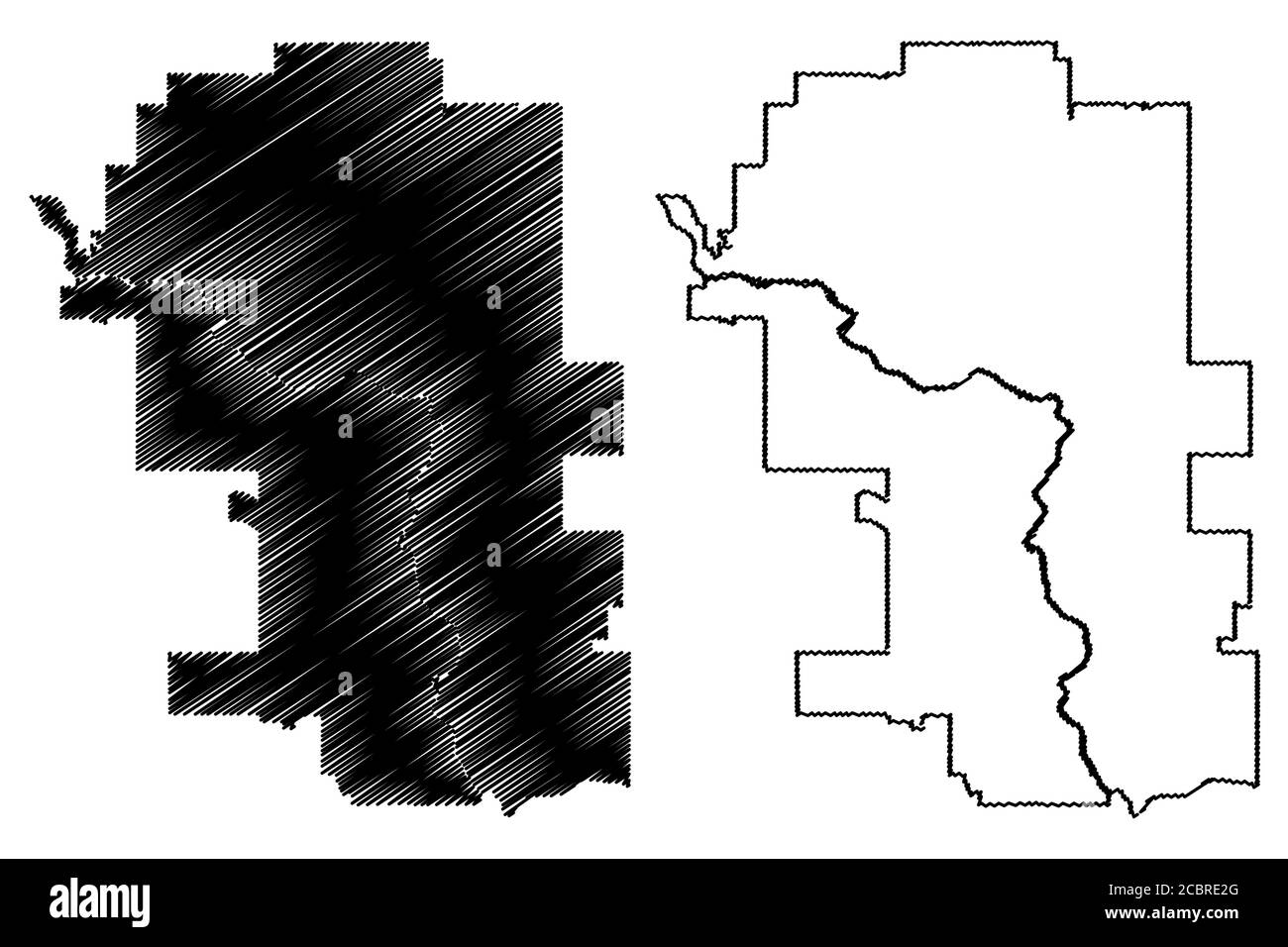 Calgary vector map hi-res stock photography and images - Alamy