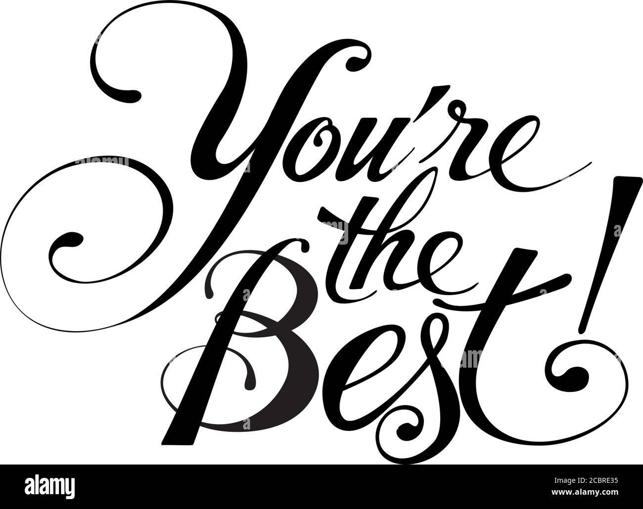 Custom calligraphy text Stock Vector Image & Art - Alamy