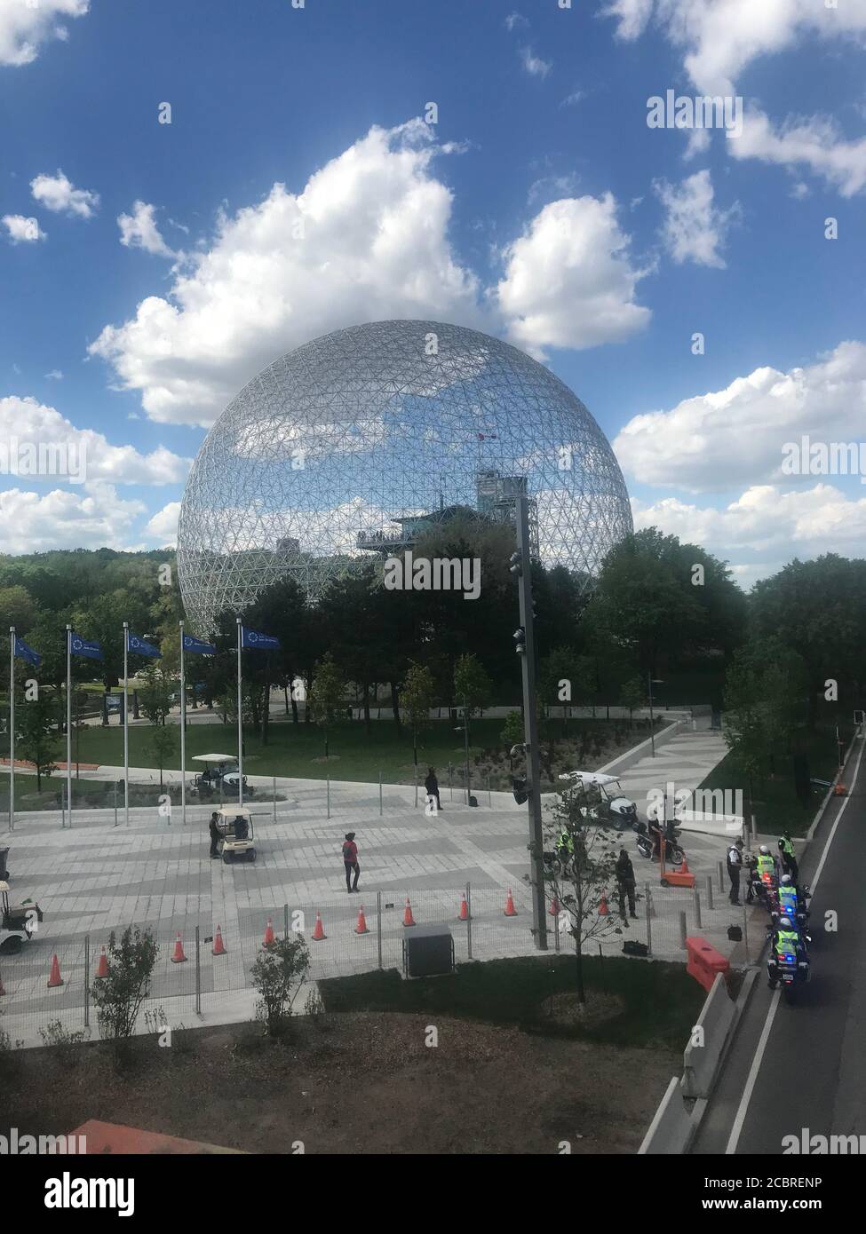 Biosphere geodesic dome (La Biosphere). The museum dedicated to the ...