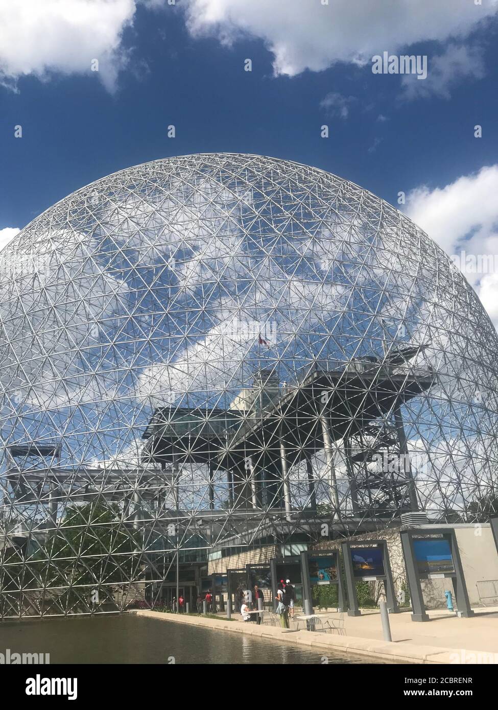 Biosphere geodesic dome (La Biosphere). The museum dedicated to the ...
