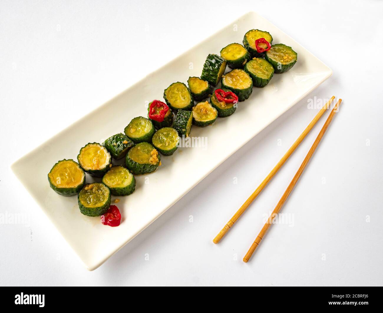 Cucumbers marinated according to an ancient Taiwanese recipeat Stock ...