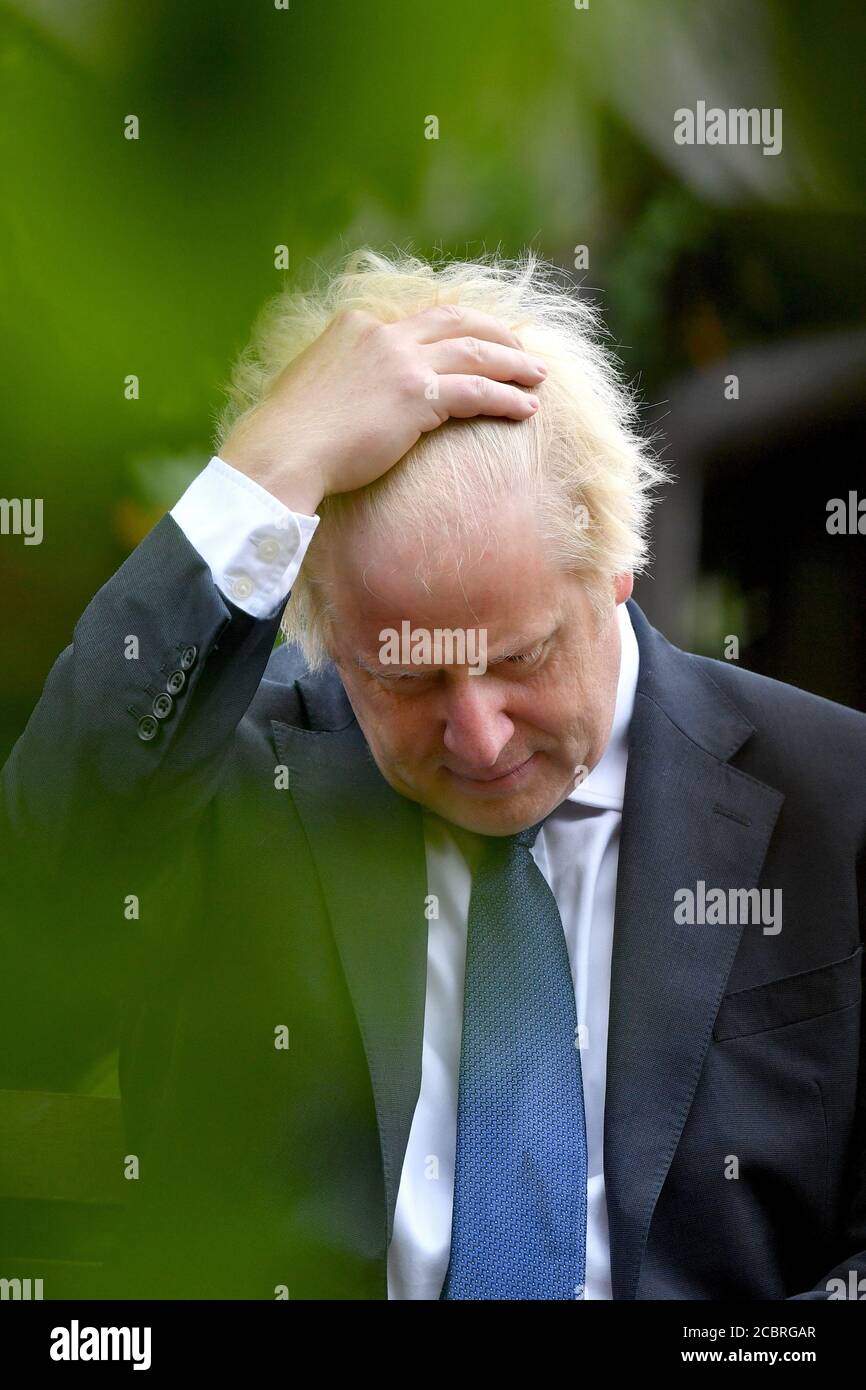 Prime Minister Boris Johnson during the national service of remembrance ...