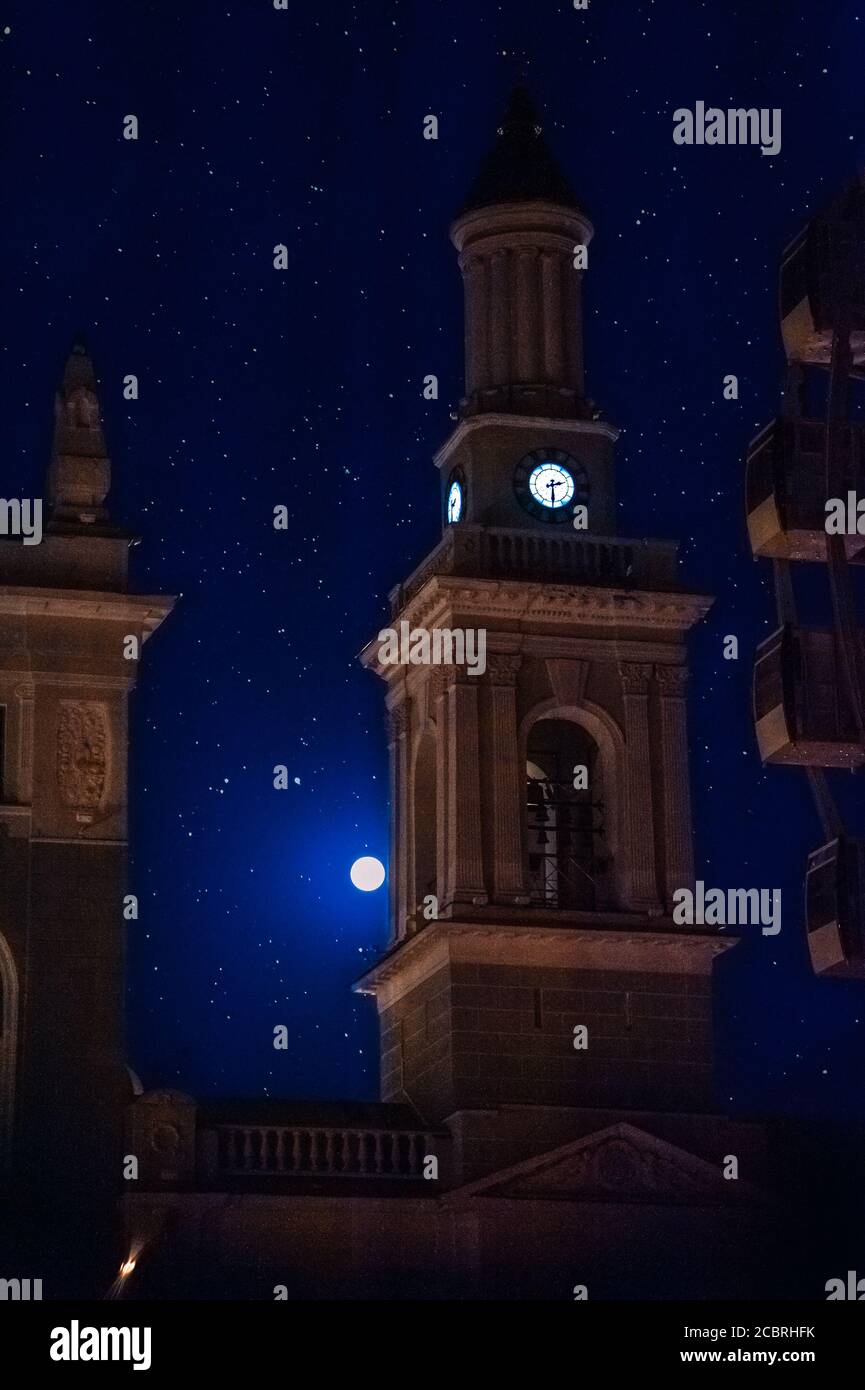 The bell tower of the Church of St. Catherine (Greek Monastery) at ...