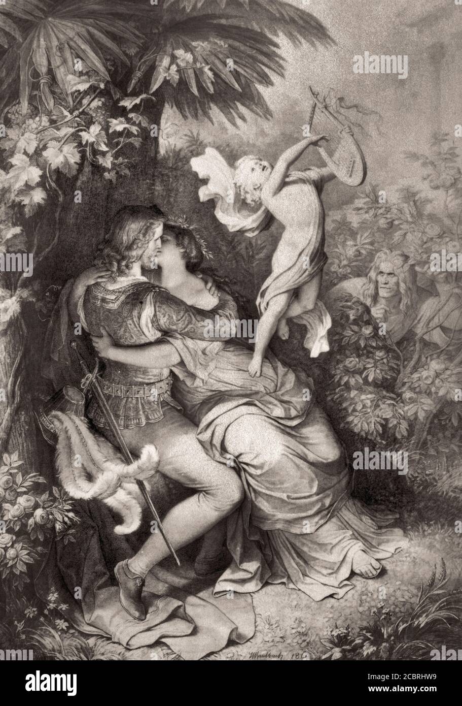 Helen first act, Faust II, by Johann Wolfgang von Goethe, after Wilhelm ...