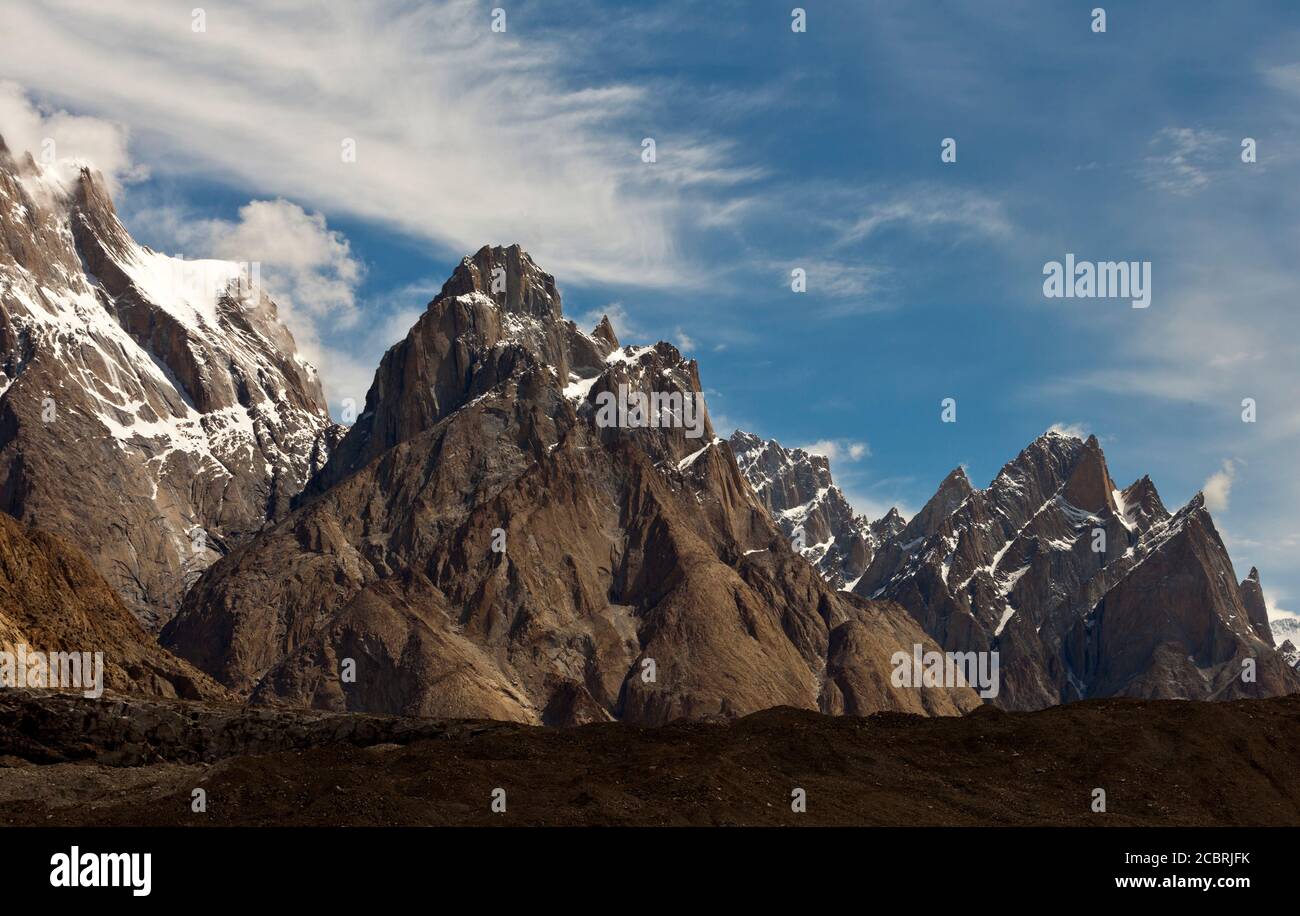 trango towers and nameless towers are high rocks in Pakistan landscapes ...
