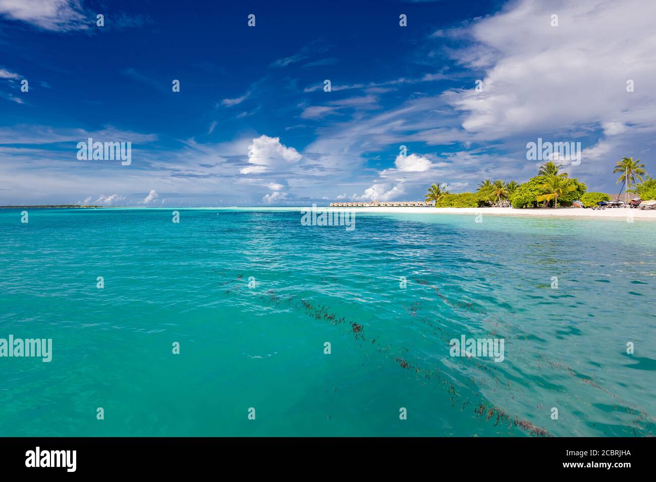 Amazing beach landscape. Summer holiday and vacation concept for ...