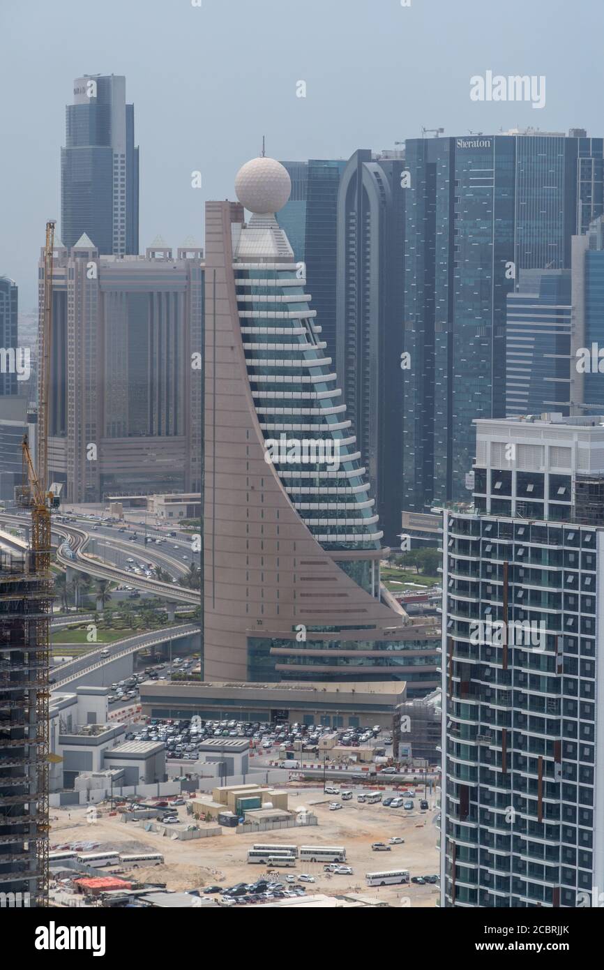 "Dubai, United Arab Emirates - 8/11/2020: Downtown Dubai Etisalat ...