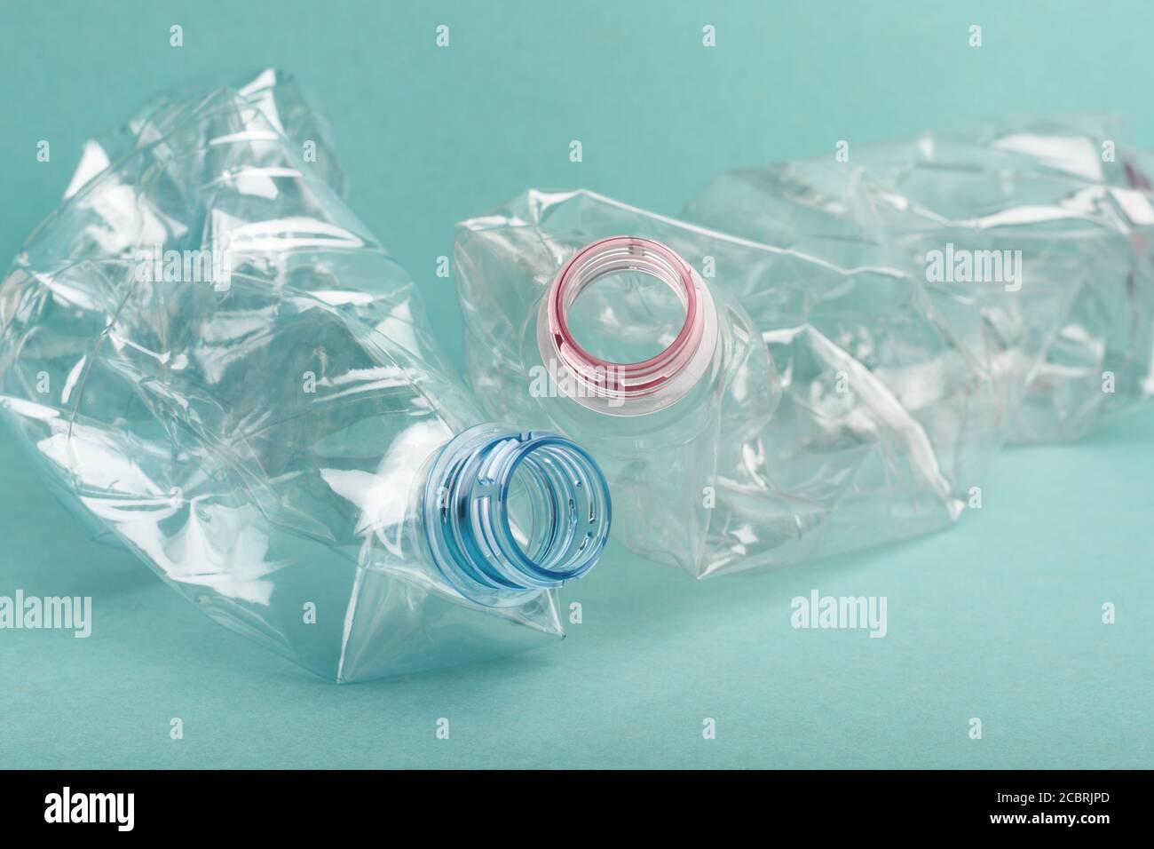 Squashed plastic bottles hi-res stock photography and images - Alamy