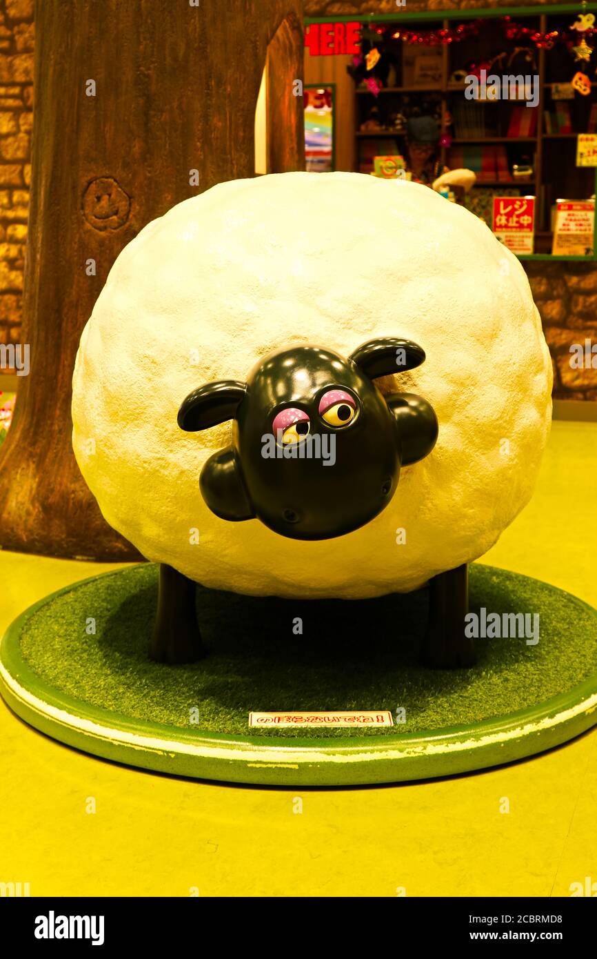 Shirley the Sheep figure from Shaun the Sheep at Expocity,Osaka.JAPAN ...