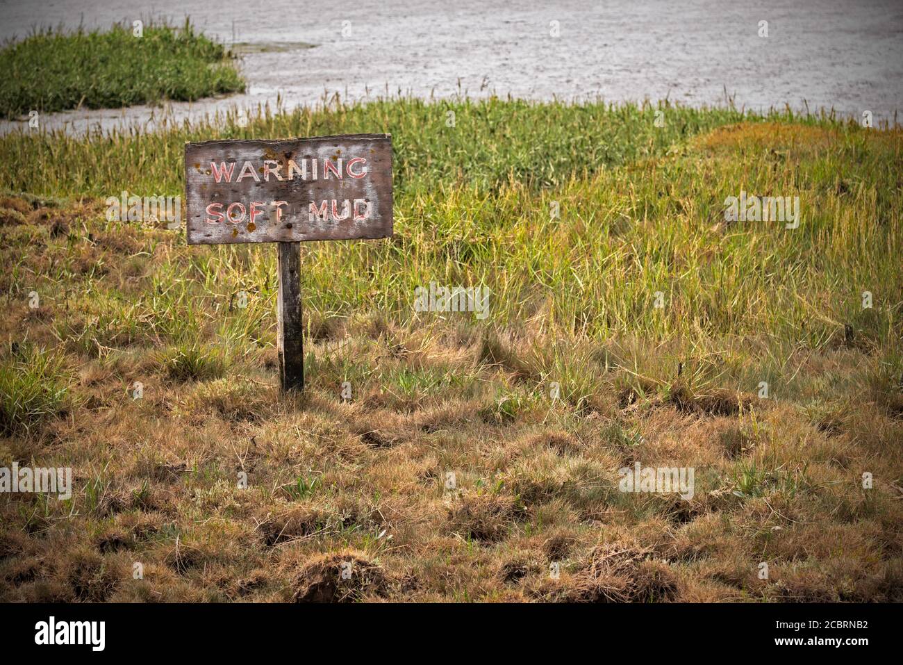 Soft Mud Warning Sign Stock Photo - Alamy