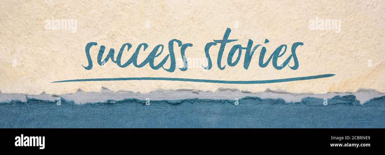 success stories inspirational typography - handwriting on a handmade ...