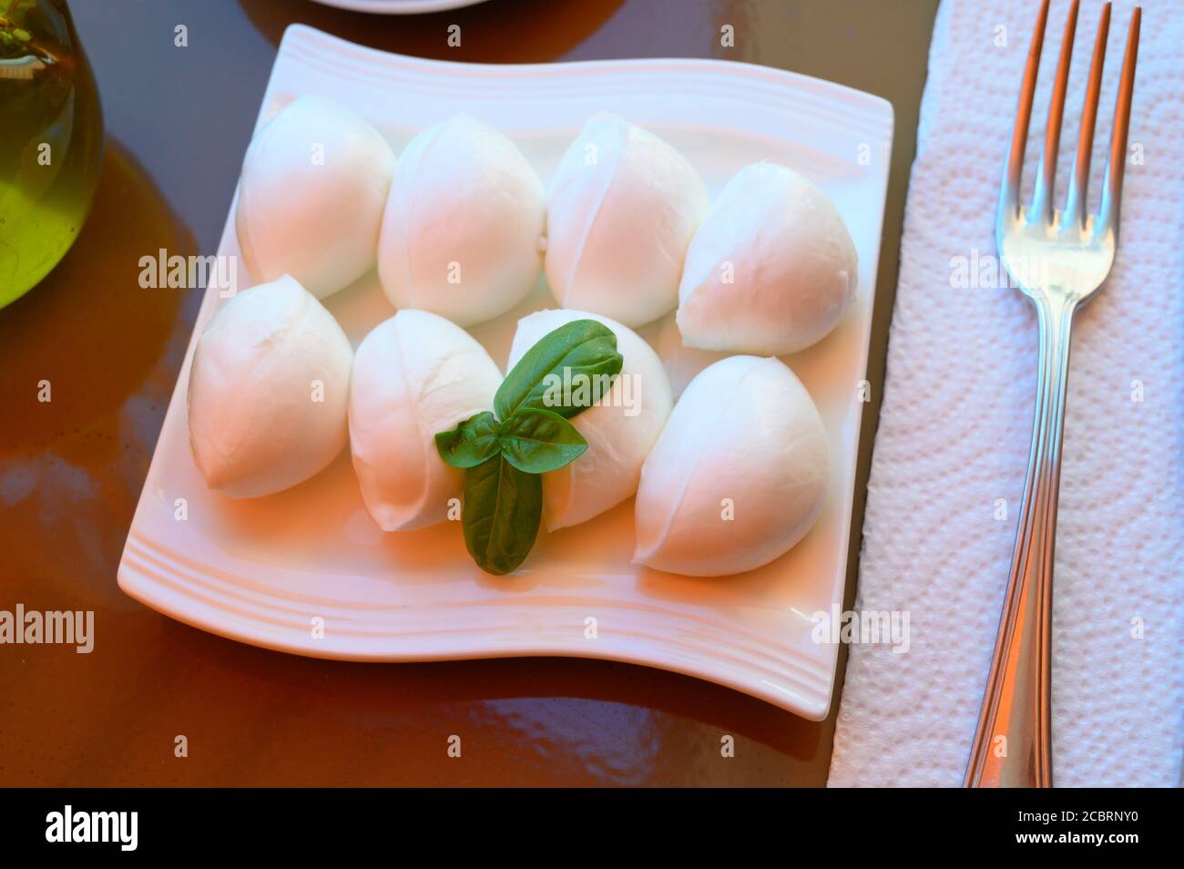 Fresh soft white italian cheese mozzarella buffalo made from Italian ...