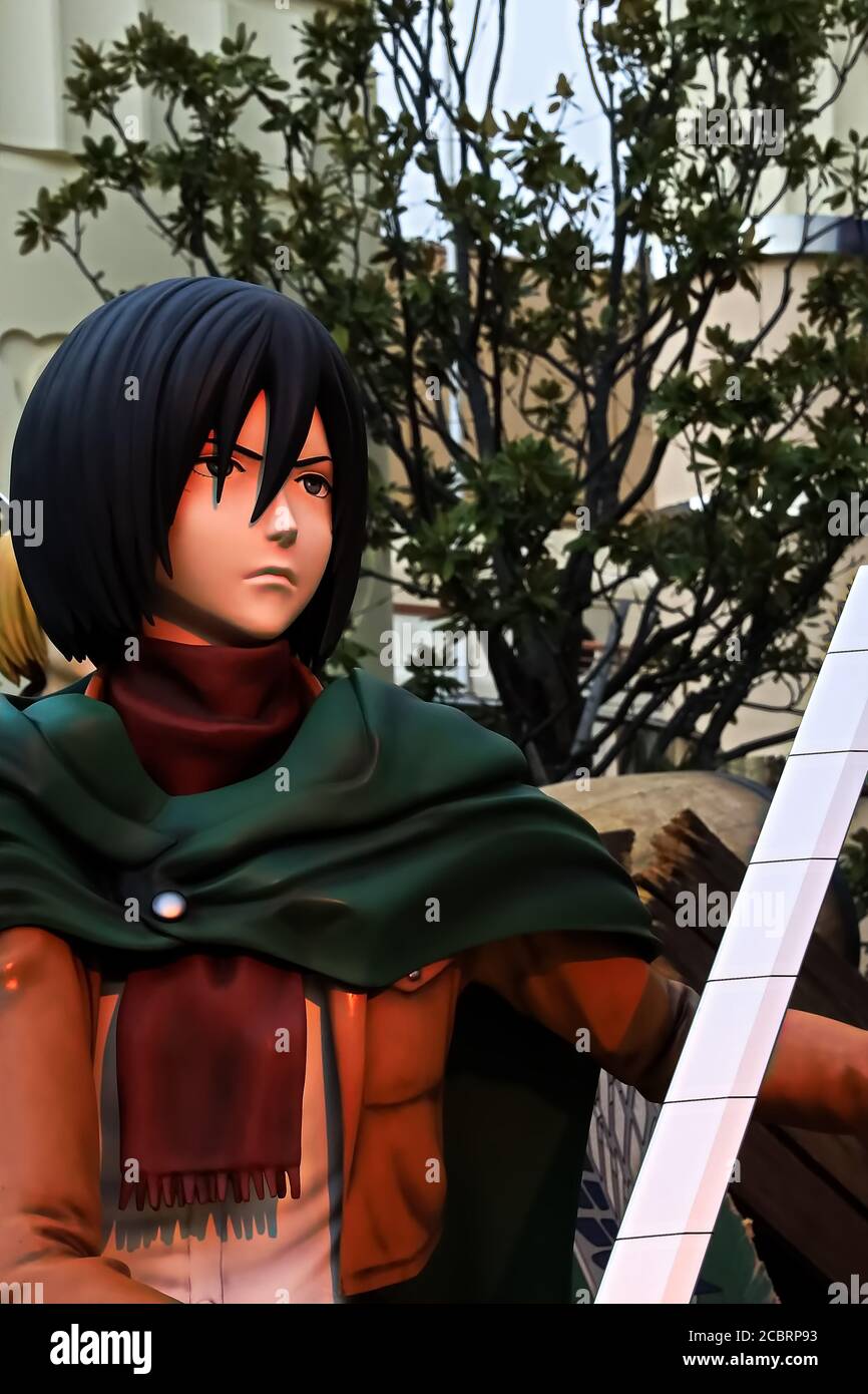 Clone-oid statue of Mikasa Ackerman from Attack on Titan ( Shingeki no ...