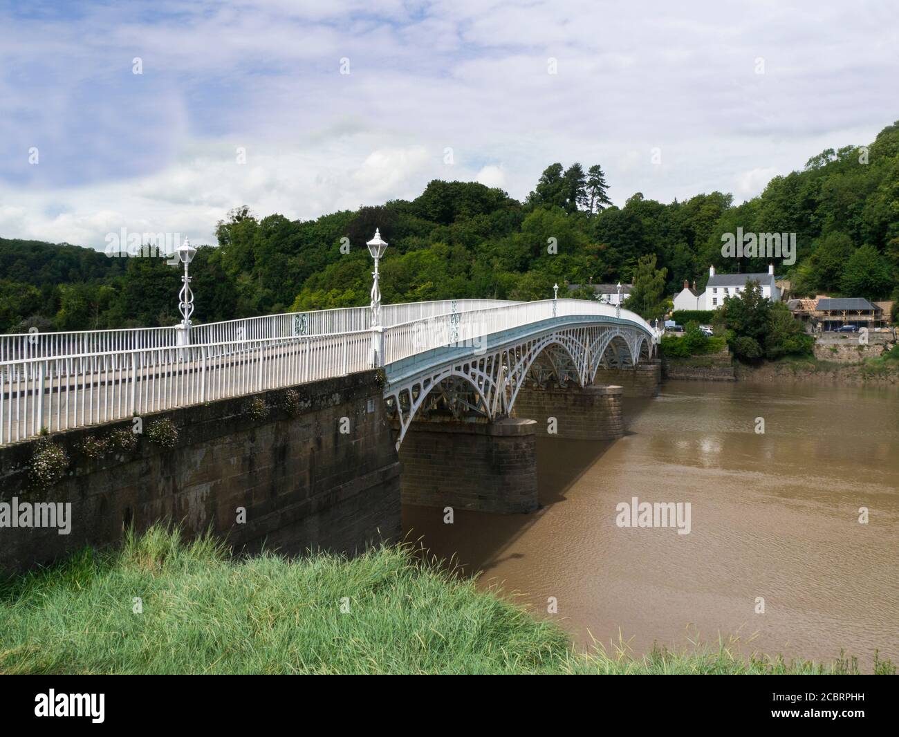 Old Wye Road Bridge Chepstow Monmouthshire South Wales UK cast iron ...