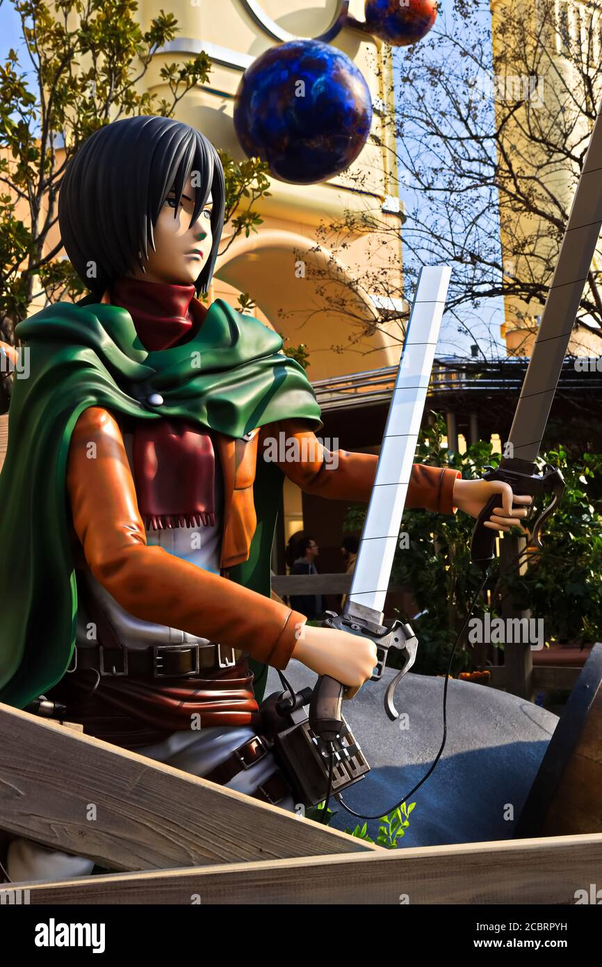 Clone-oid statue of Mikasa Ackerman from Attack on Titan ( Shingeki no ...