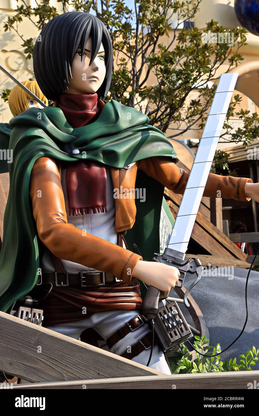 Clone-oid statue of Mikasa Ackerman from Attack on Titan ( Shingeki no ...