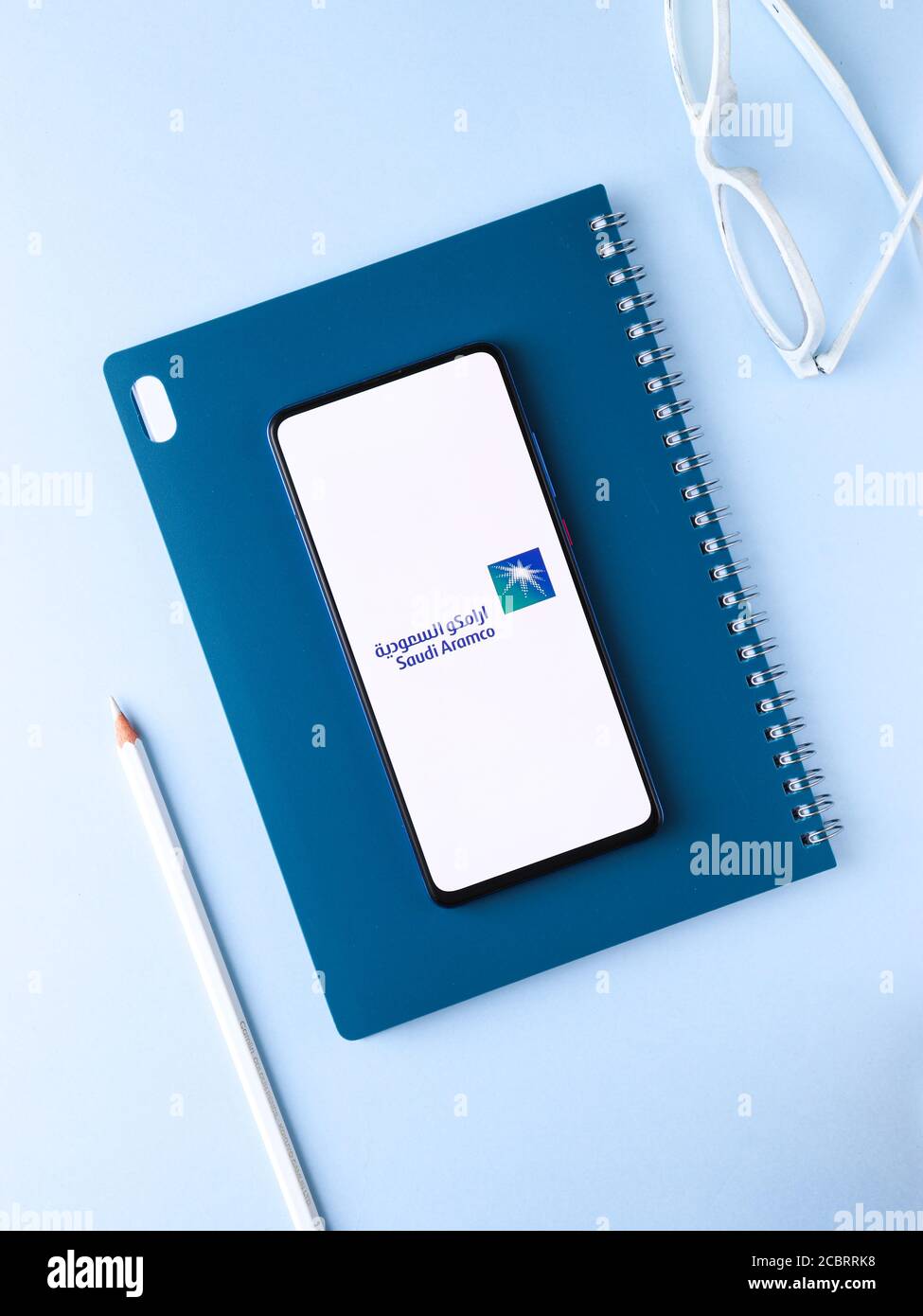 Assam, india - Augest 2, 2020 : Saudi Aramco a saudi arabian oil ...