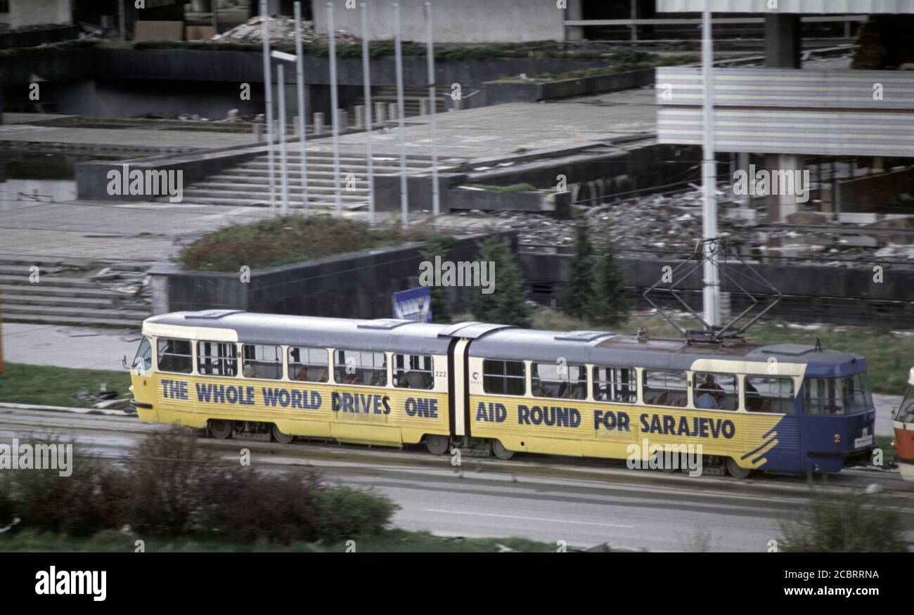 13th April 1994 During the Siege of Sarajevo: only recently running ...