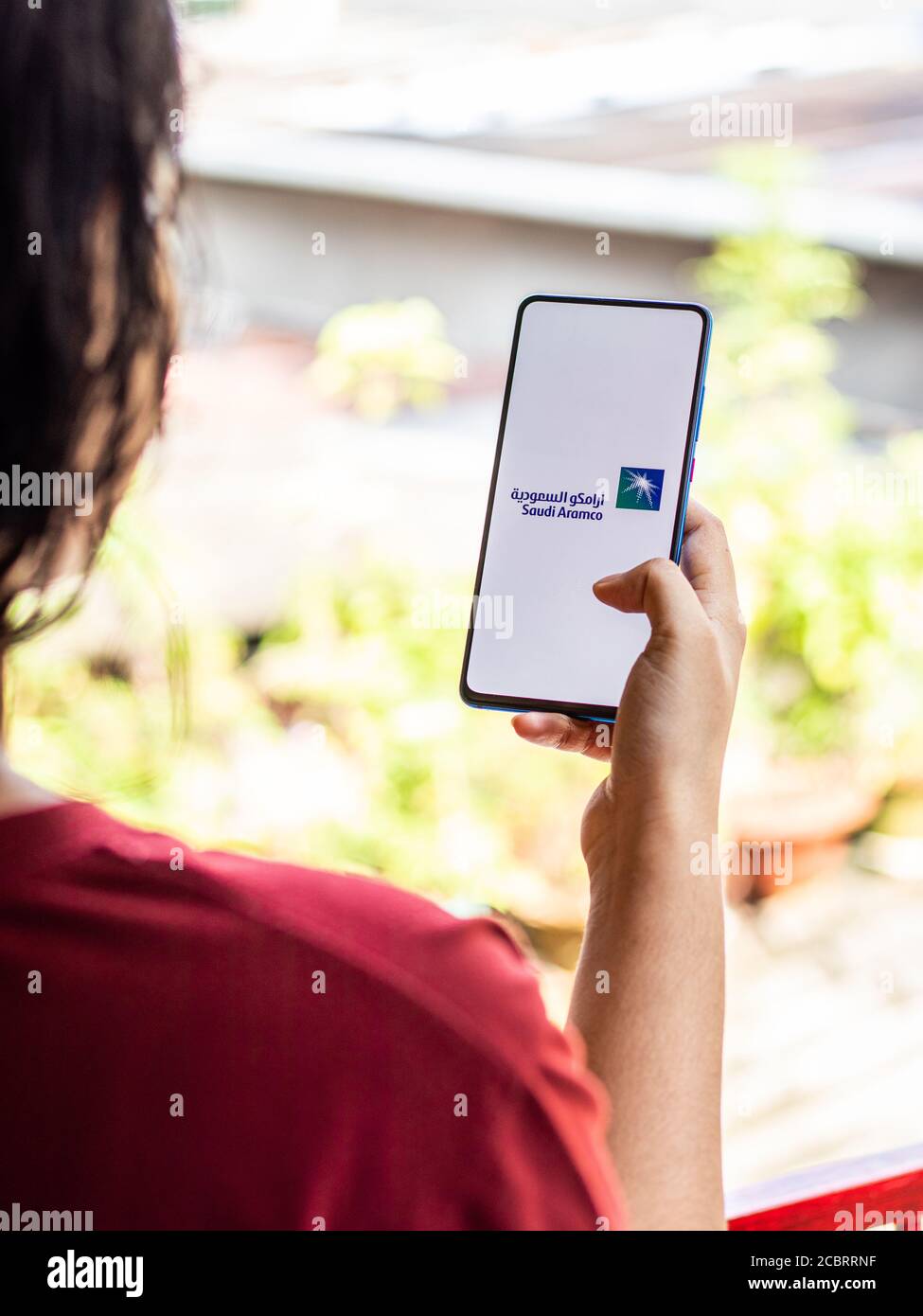 Assam, india - Augest 2, 2020 : Saudi Aramco a saudi arabian oil ...