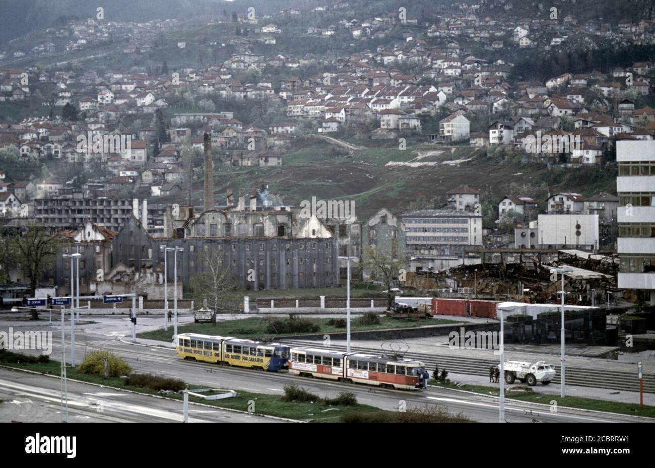 13th April 1994 During the Siege of Sarajevo: only recently running ...