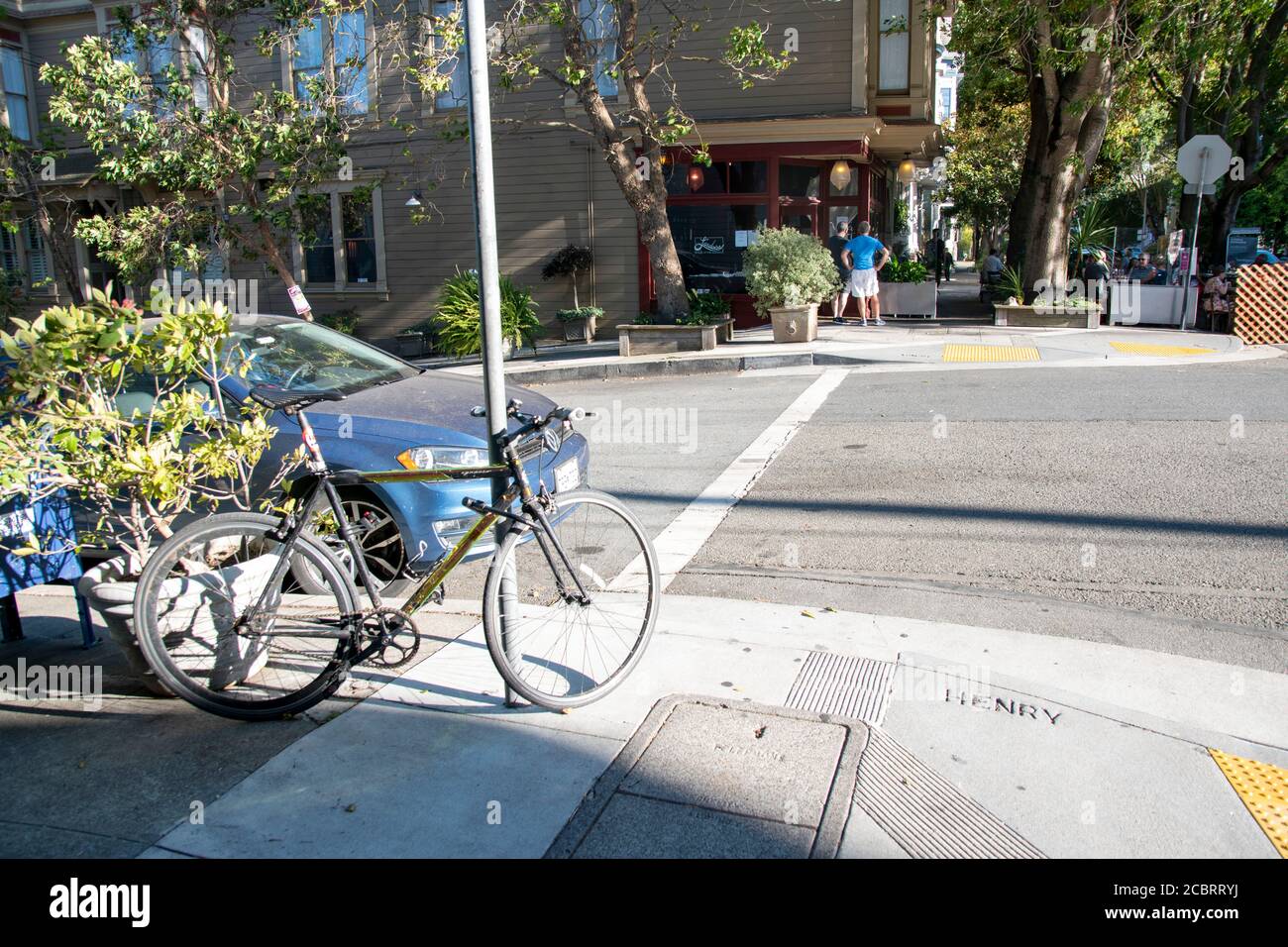 The streets of the Castro neighborhood in San Francisco, CA, USA are ...