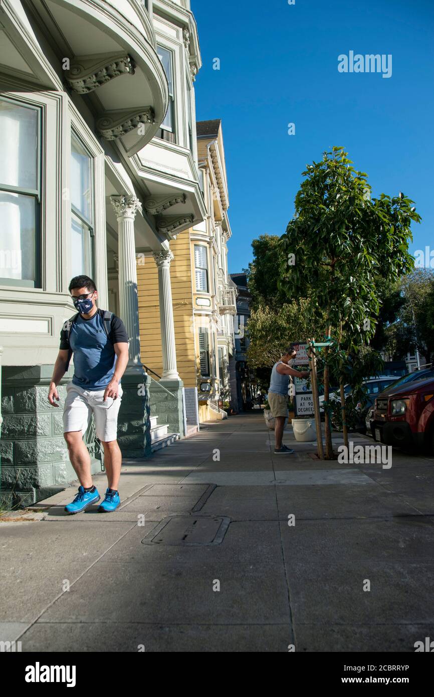 The streets of the Castro neighborhood in San Francisco, CA, USA are ...