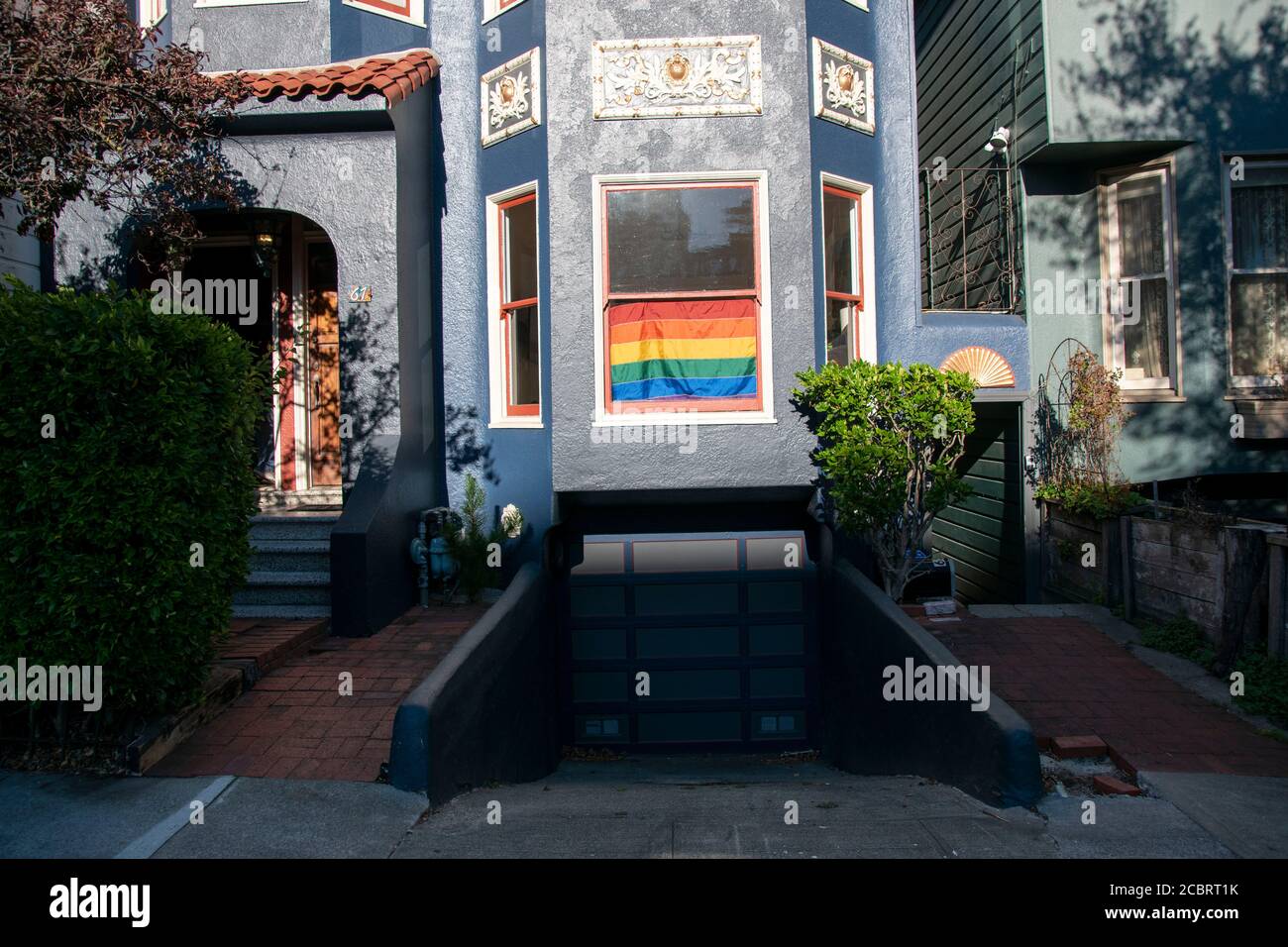The streets of the Castro neighborhood in San Francisco, CA, USA are ...