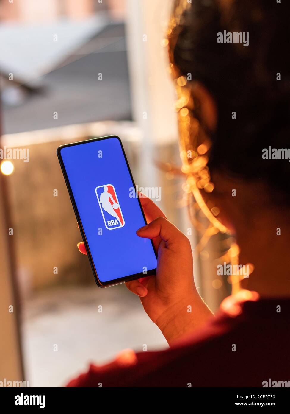 Nba logo hoop hi-res stock photography and images - Alamy