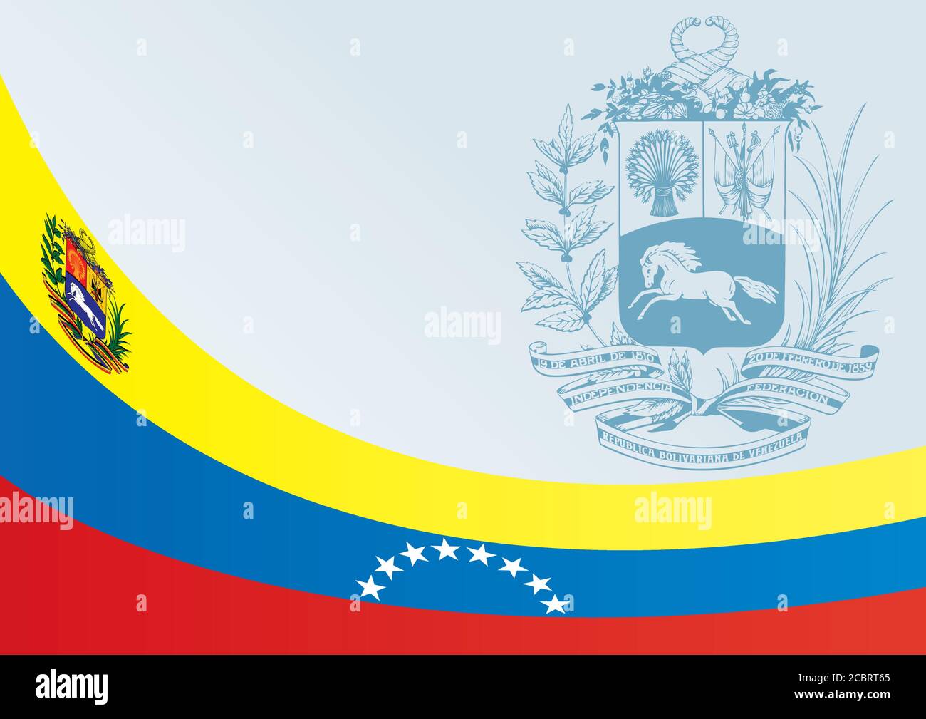 Flag of Venezuela, the template for the award, an official document ...