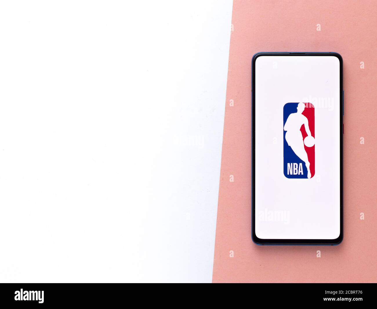 Assam, india - August 12, 2020 : NBA / National Basketball Association ...