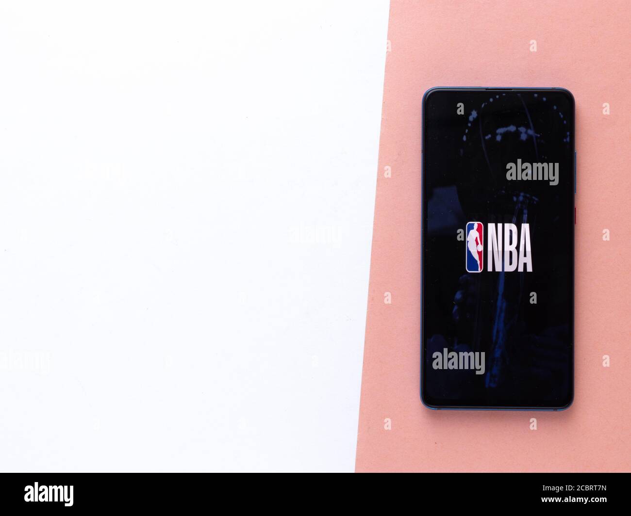 Assam, india - August 12, 2020 : NBA / National Basketball Association ...