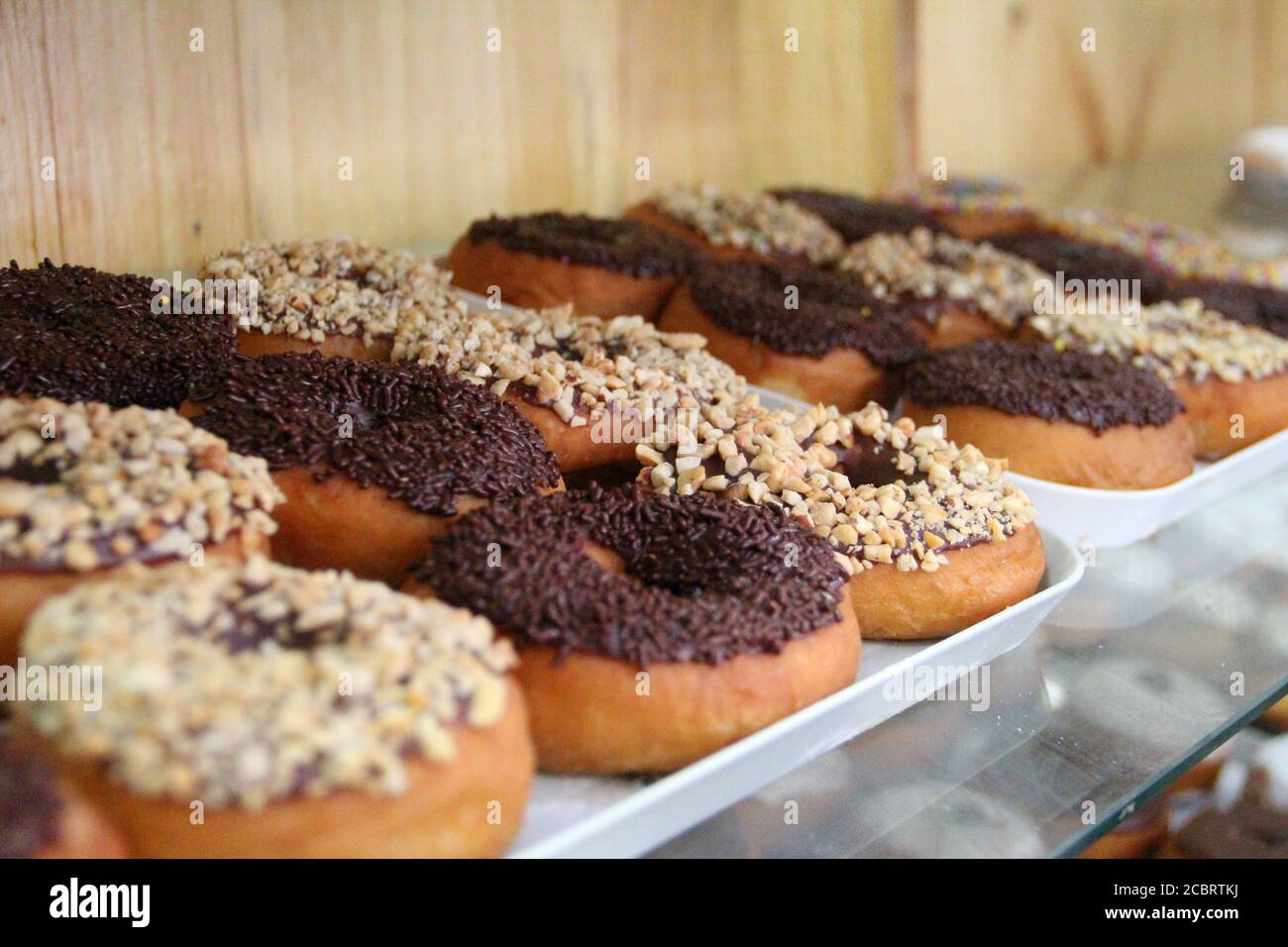Delicious Colored Donuts Stock Photo - Alamy