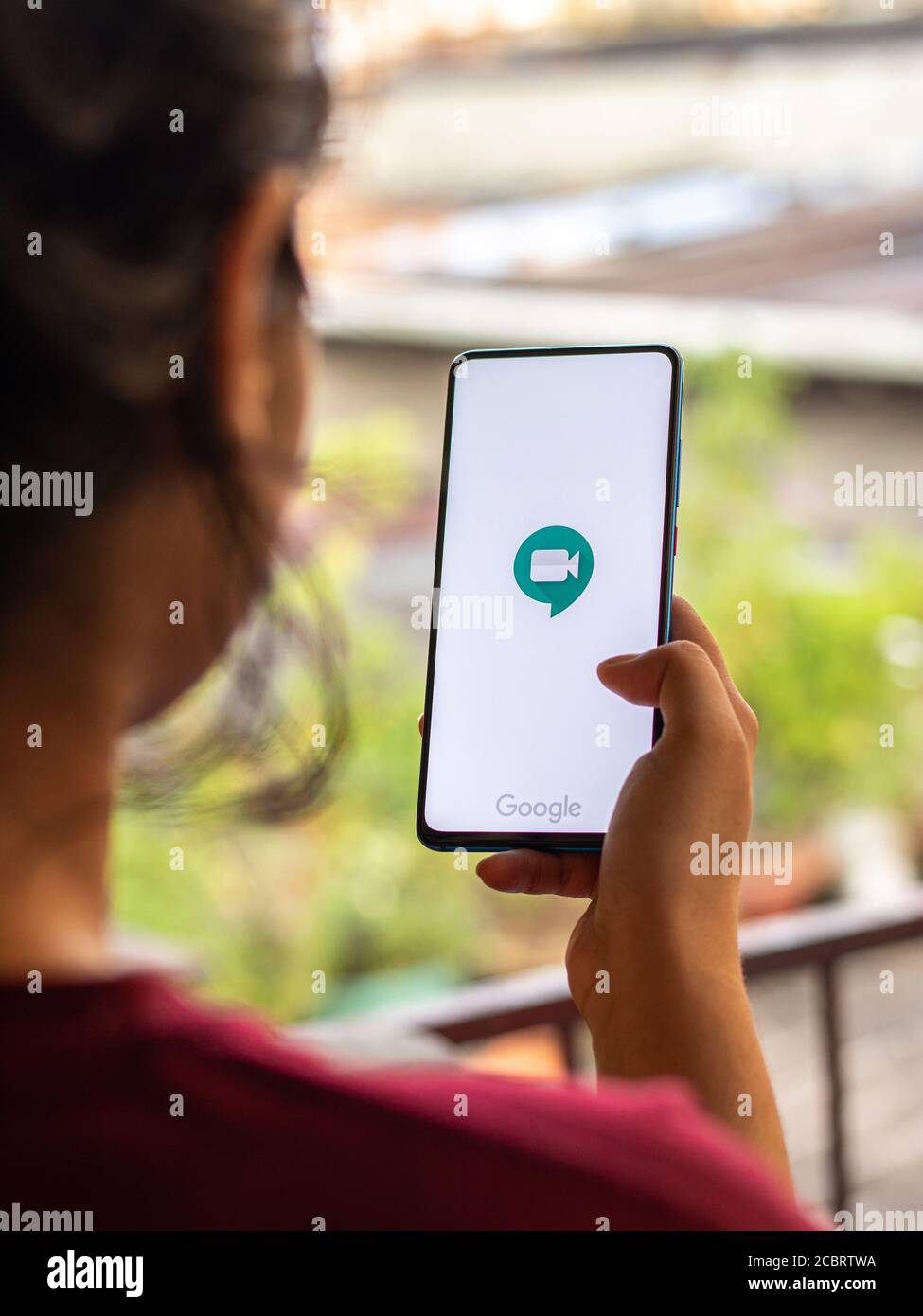 Google meet app hi-res stock photography and images - Alamy