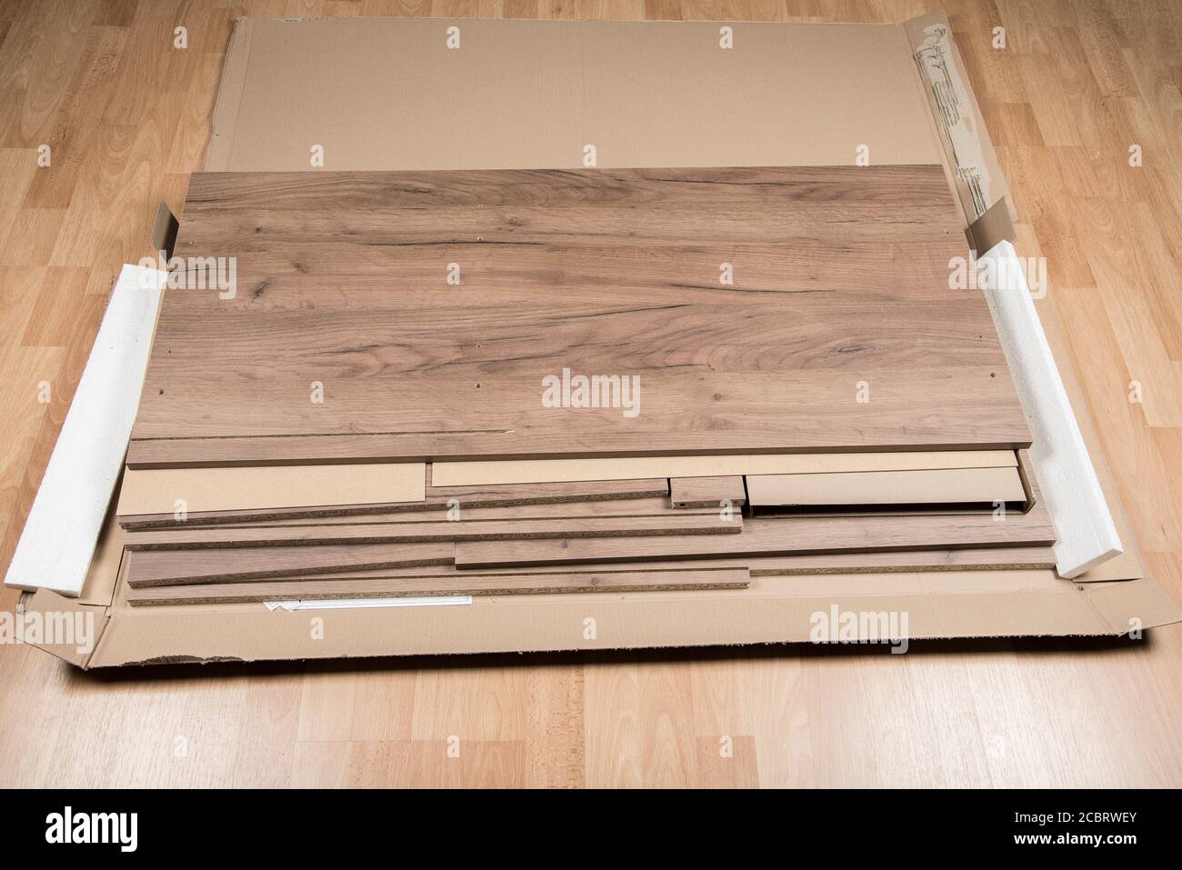 Putting together self assembly furniture.Diy concept Stock Photo - Alamy