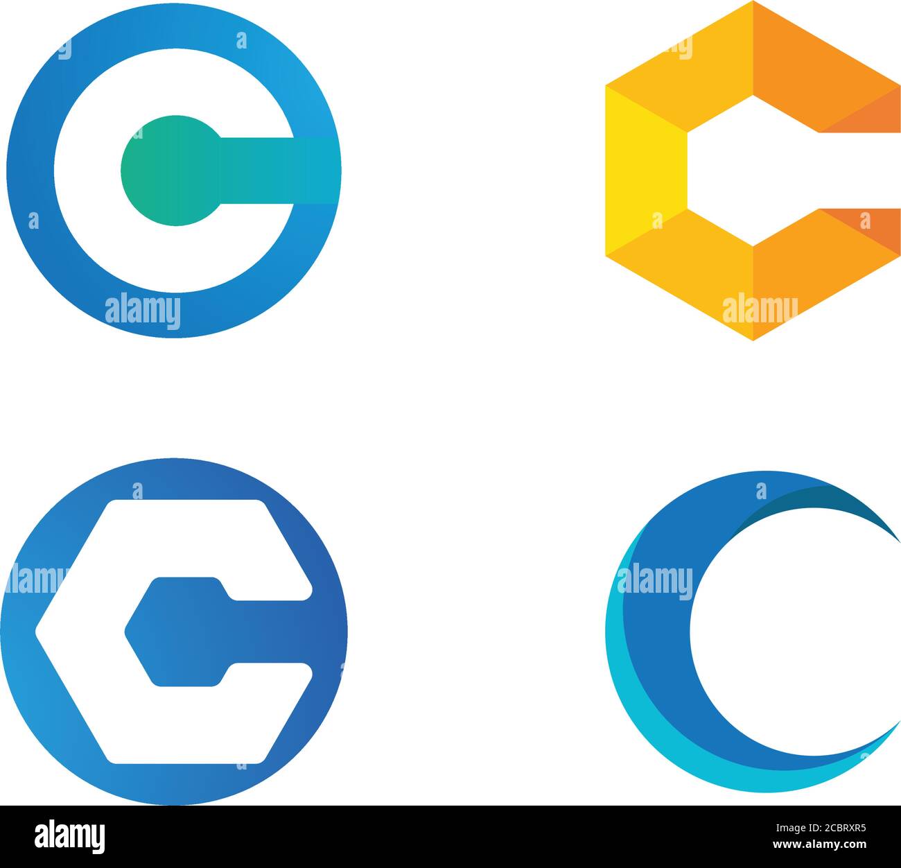 C Letter Alphabet font logo vector design Stock Vector Image & Art - Alamy