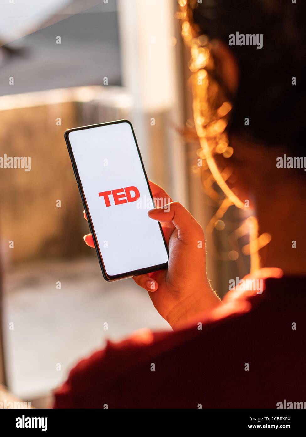 Assam, india - Augest 15, 2020 : TED talks logo on phone screen Stock ...