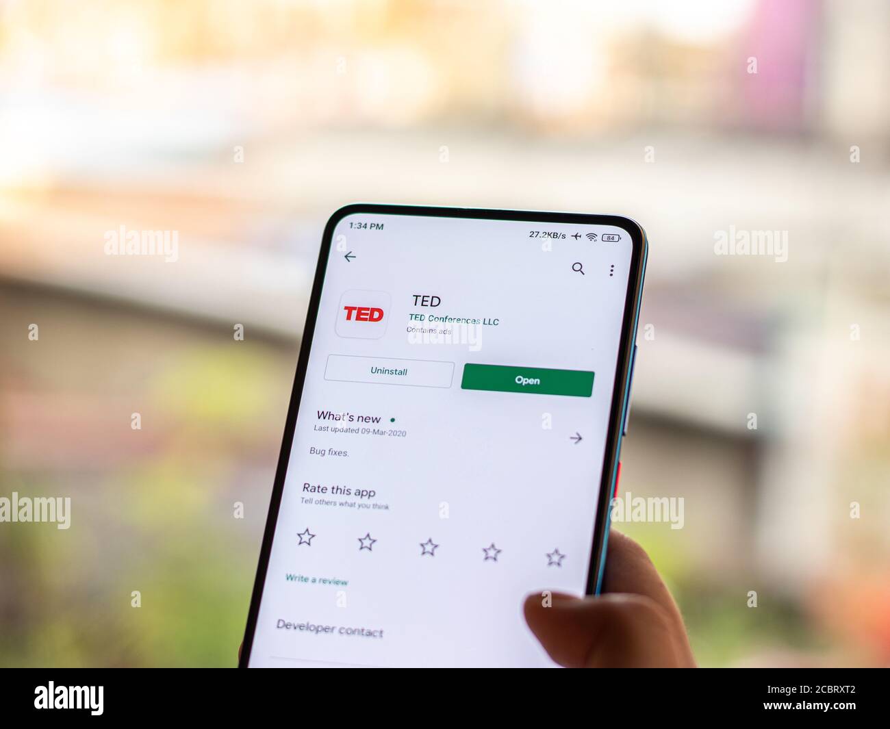 Assam, india - Augest 15, 2020 : TED talks logo on phone screen Stock ...