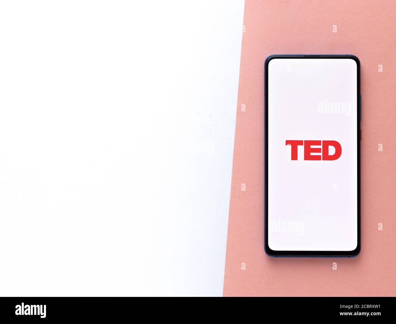Assam, india - Augest 15, 2020 : TED talks logo on phone screen Stock ...
