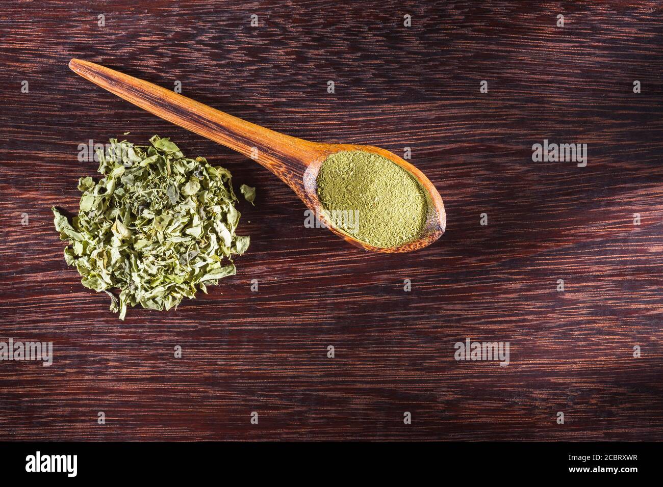 Dried moringa leaves powder hi-res stock photography and images - Alamy