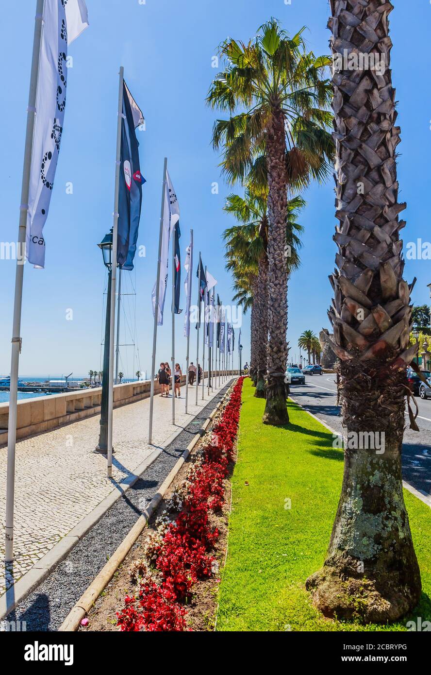 Typical street in cascais hi-res stock photography and images - Alamy
