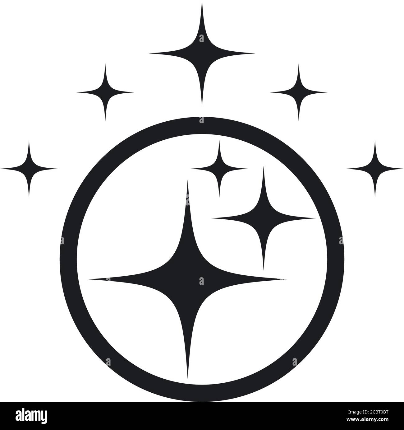 sparkling icon template vector illustration Stock Vector Image & Art ...