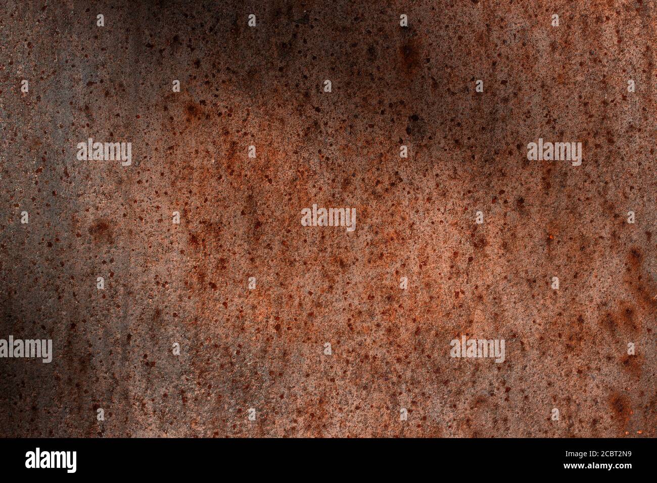 texture of brown rusty metal sheet with dark edges background for ...