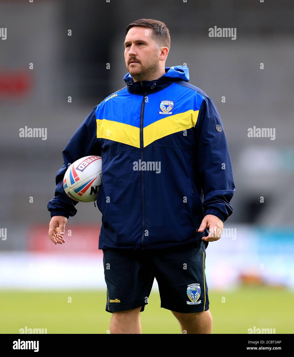 Warrington Wolves strength and conditioning coach Chris Baron during ...