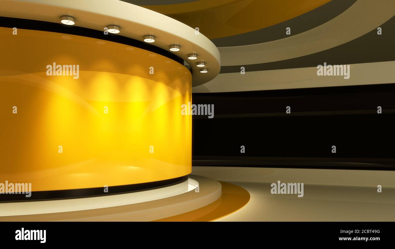 Yellow Studio. Yellow wall with light. Yellow background. Yellow back ...