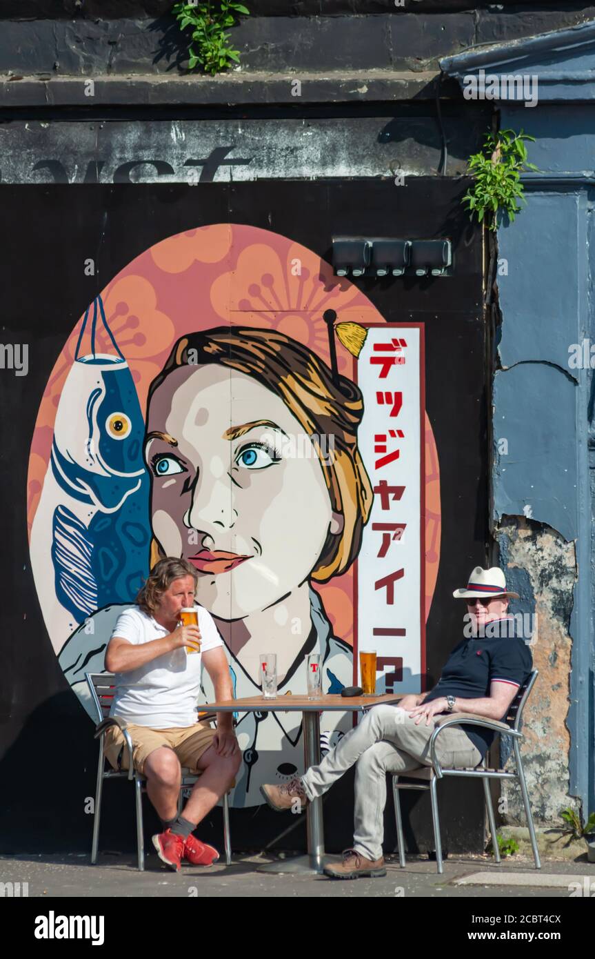 Glasgow, Scotland, UK. 15th August, 2020. New mural for The Clutha Bar ...