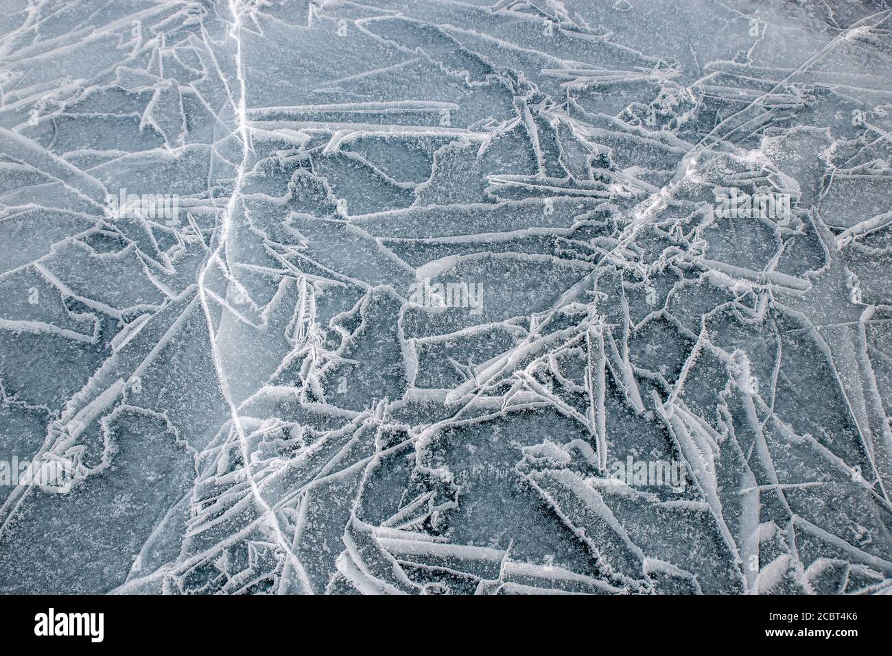 Frozen surface of Lake Baikal, Russia Stock Photo - Alamy