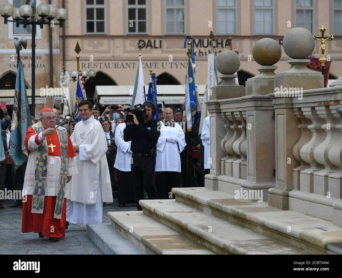 Prague Archbishop Cardinal Dominik Duka, left, blesses the revived ...