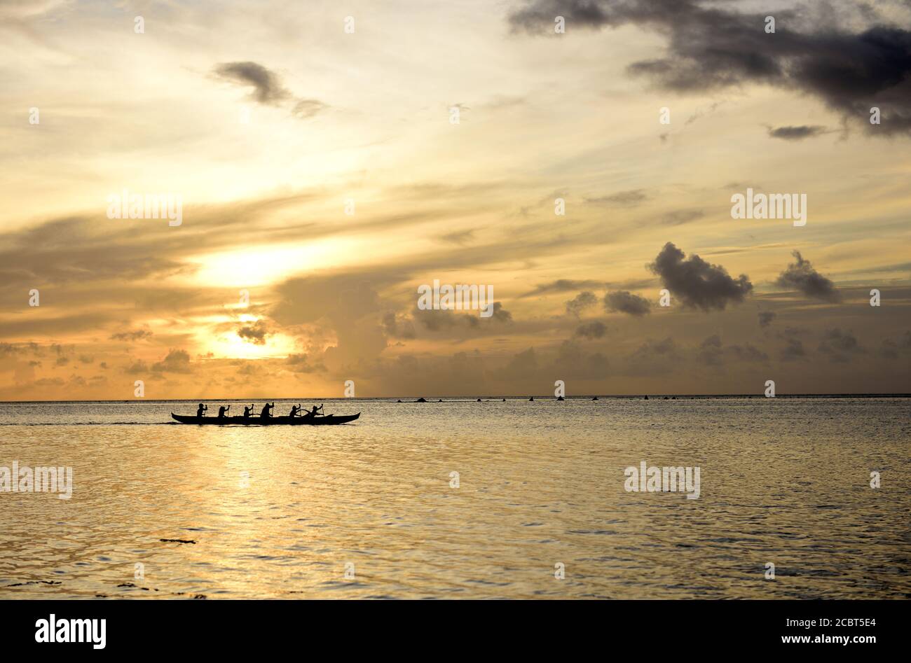Micronesia outrigger hi-res stock photography and images - Alamy